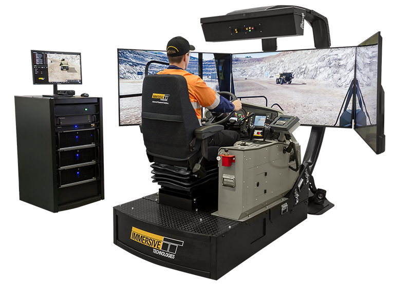 Simuladores de Equipos de Fidelidad Media para Minería LX6/LX3 - Immersive Technologies Chile